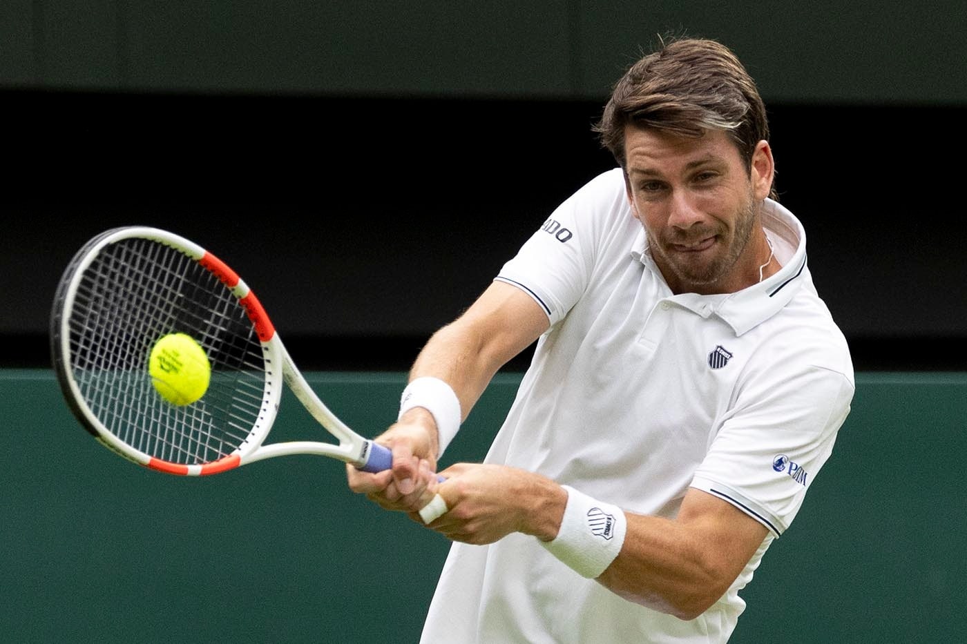 Cameron Norrie hits a backhand against Alexander Zverev - The ...
