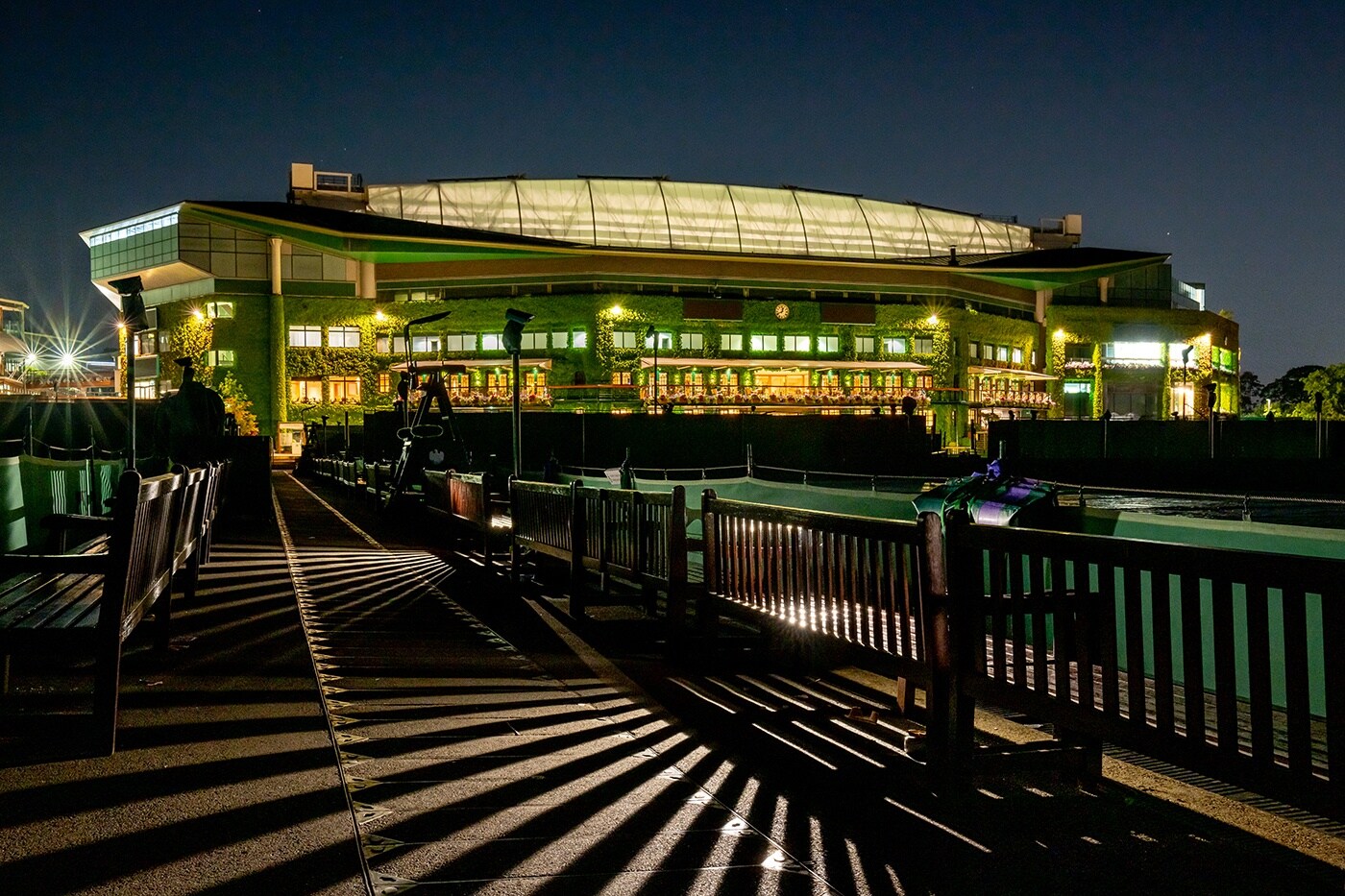 Night view of Centre Court at The Championships 2023 - The ...