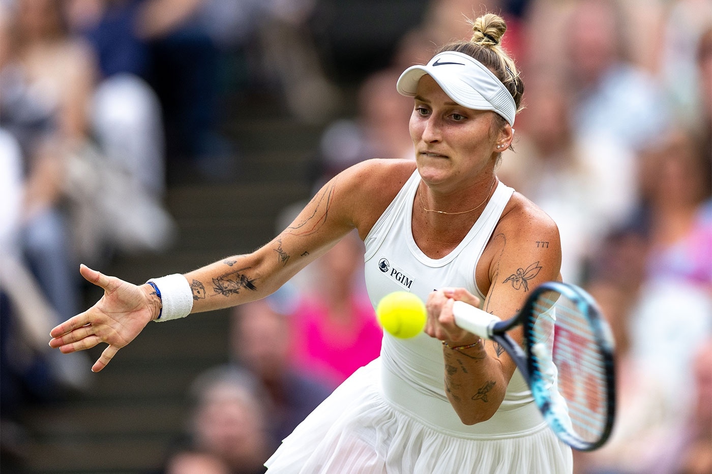 Unseeded Vondrousova beats Jabeur in ladies' singles final shock - The ...