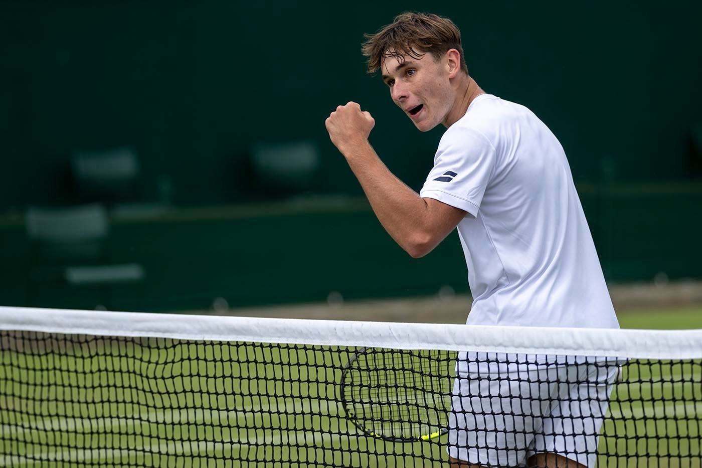 Mees Rottgering (NED) playing against Kaylan Bigun (USA) in the quarter ...