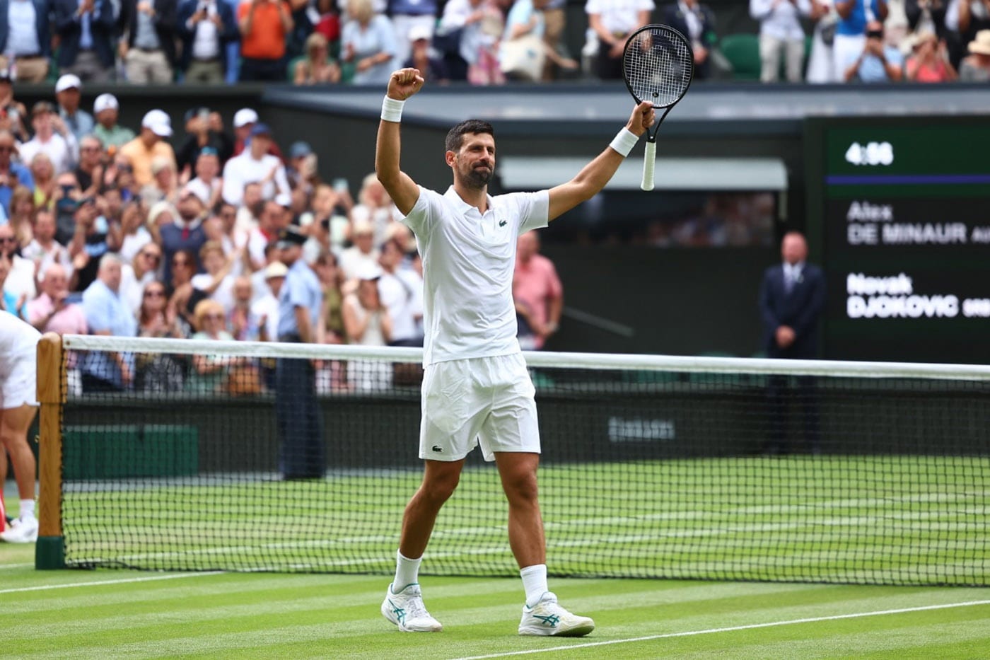 Wimbledon: Novak Djokovic beats Alex De Minaur to reach quarter-finals - The Championships ...