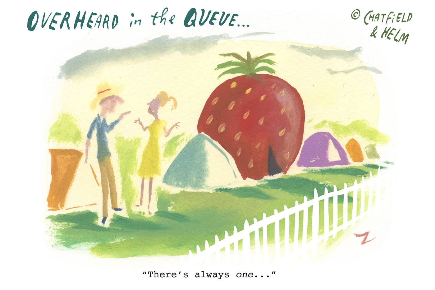 Overheard in the Queue Cartoon - The Championships, Wimbledon ...