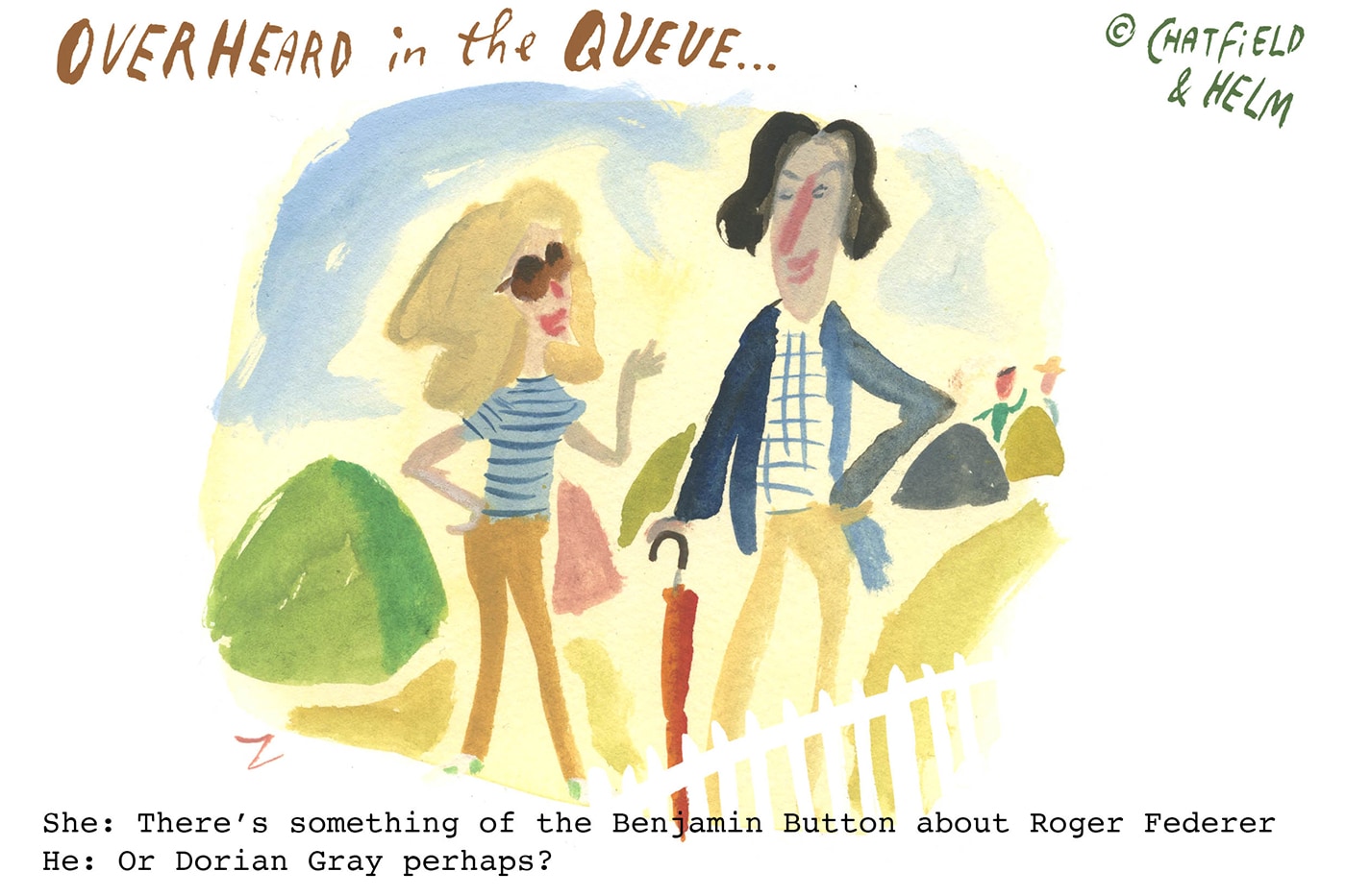 Overheard in the Queue Cartoon - The Championships, Wimbledon ...